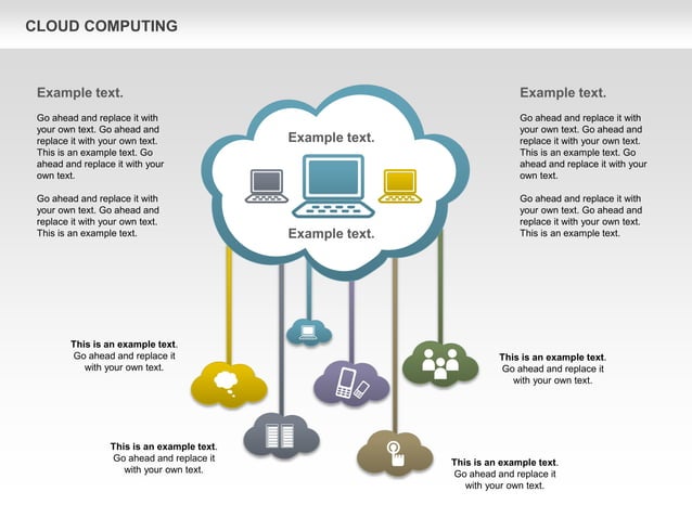 Cloud Computing Diagram (for PowerPoint and Google Slides) | PPT