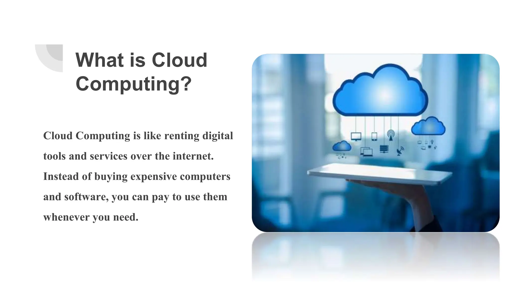 Cloud computing presentation for English students | PPT