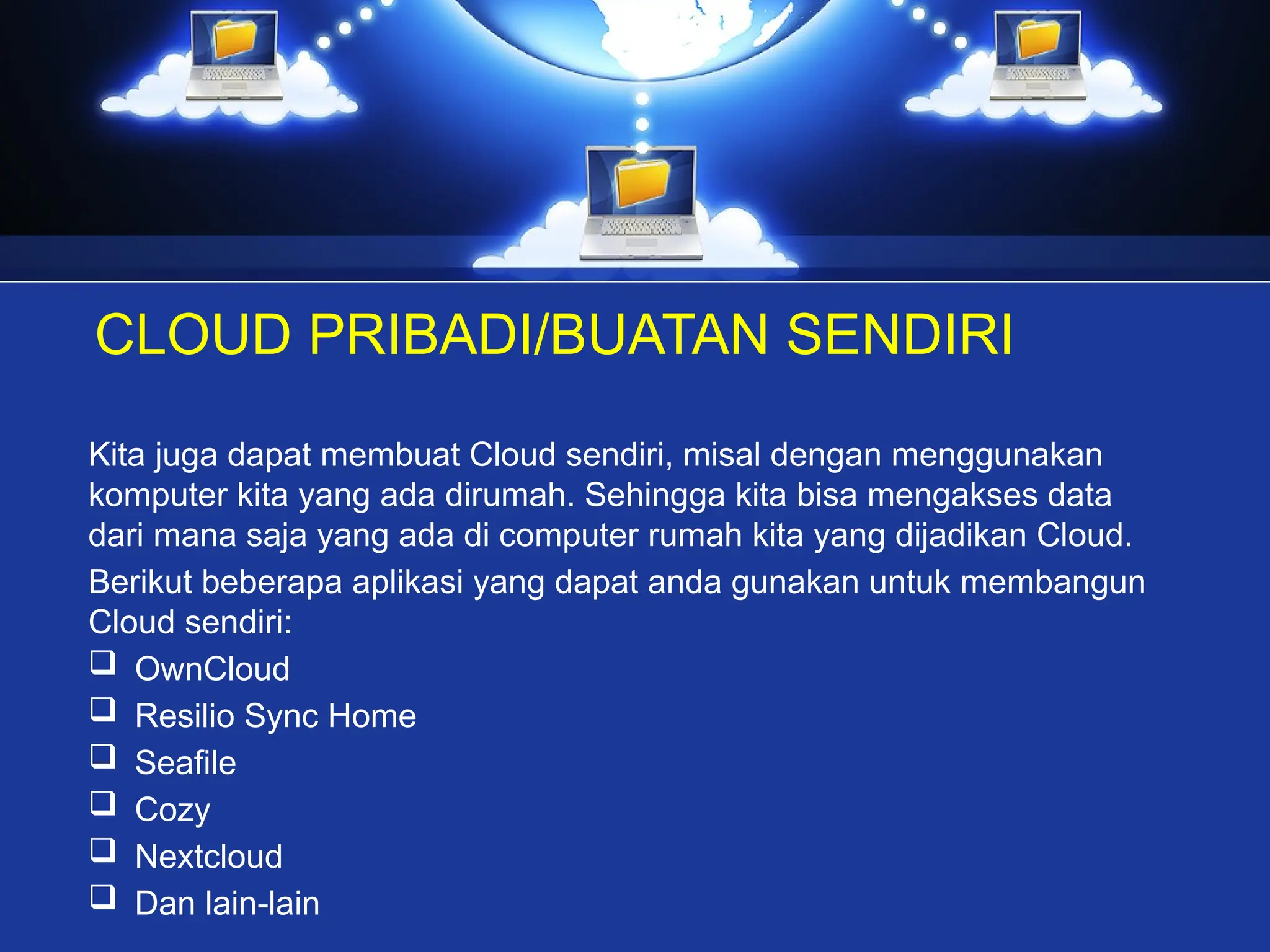 Materi tentang cloud computing di perkuliahan | PPTX