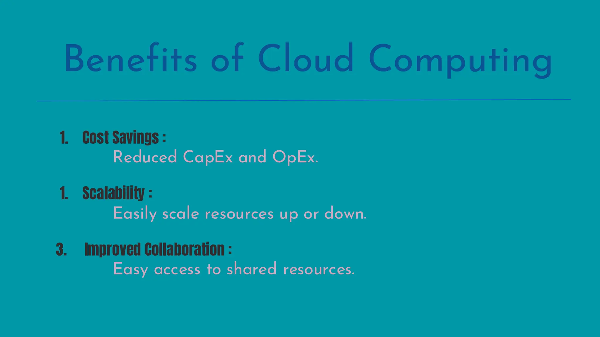 Cloud Computing benefits and application | PPT