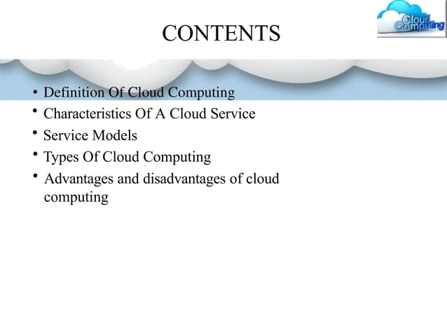 cloudcomputing for exact how its work for computer | PPT