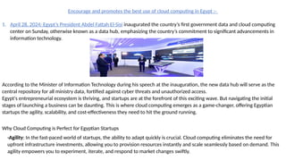 Cloud Computing for egypt and mena contain | PPTX