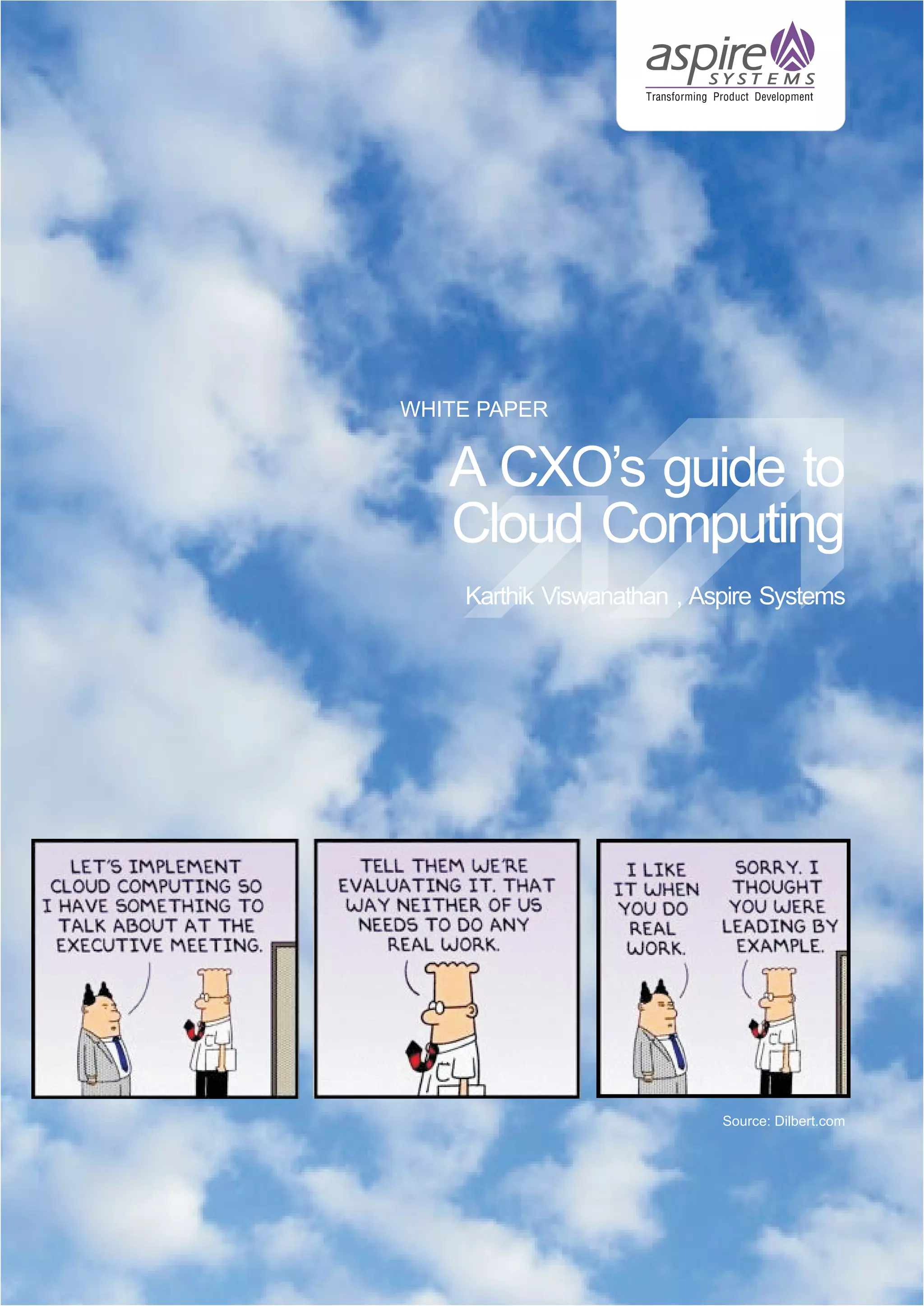 Cloud computing CXO's guide | PDF