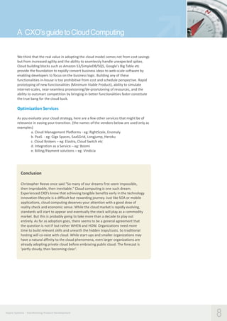 Cloud computing CXO's guide | PDF
