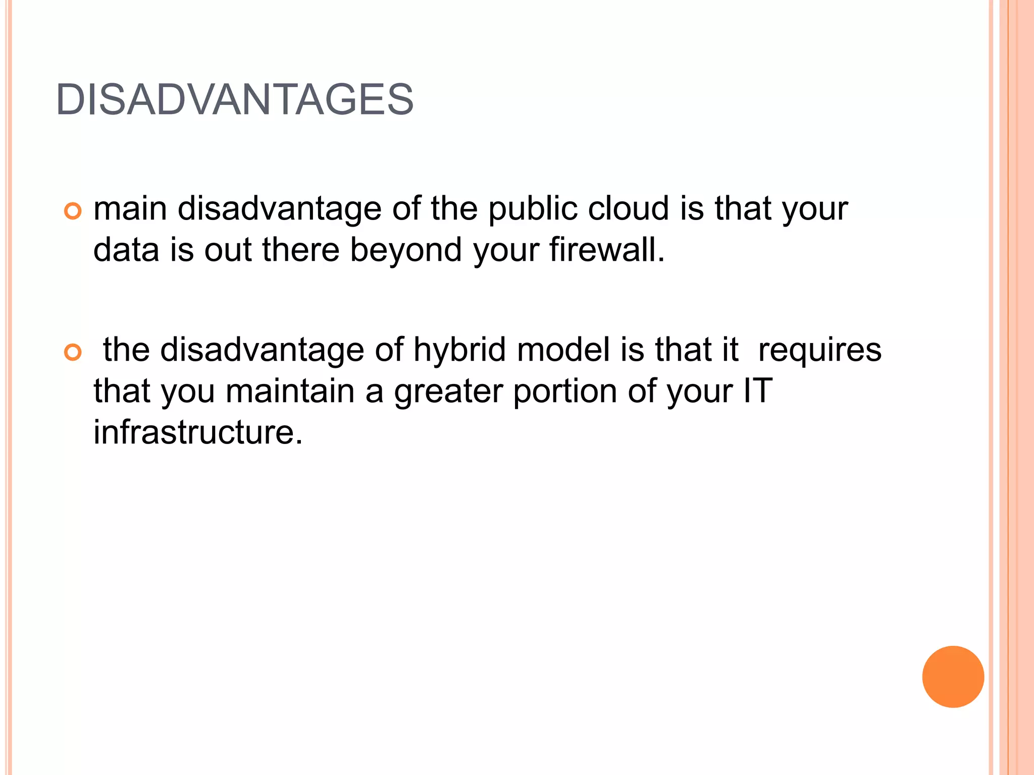 Cloud computing hybrid architecture | PPTX