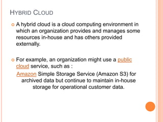 Cloud computing hybrid architecture | PPTX