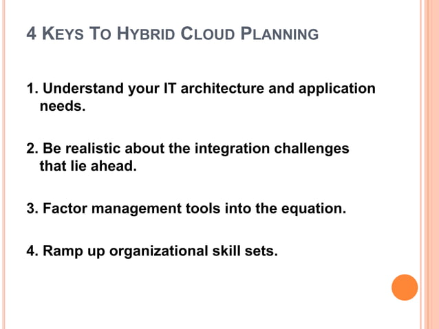 Cloud computing hybrid architecture | PPTX | Cloud Computing | Internet