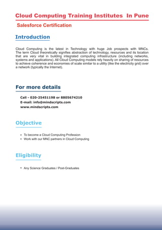 Salesforce Courses in Pune MindScripts | PDF
