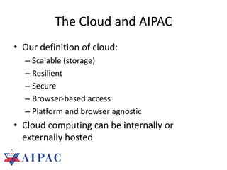 Cloud Computing: NFP Peer Panel Discussion | PDF
