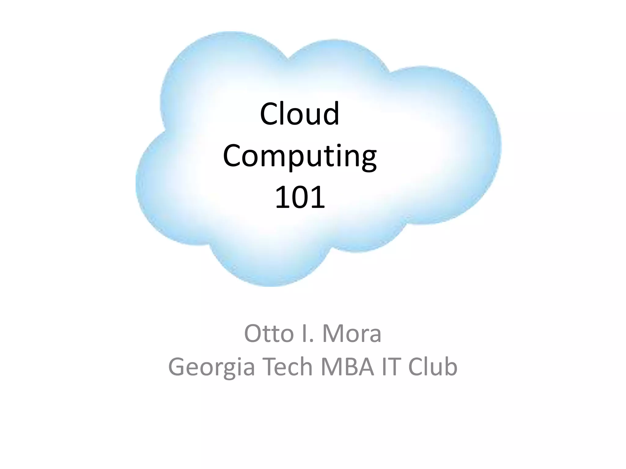 Cloud computing 101 | PPTX