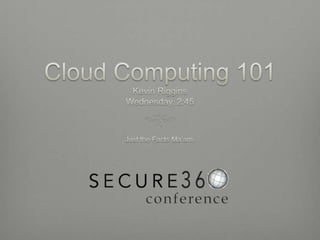 Cloud computing 101 | PPT