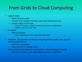 Cloud computing 14 cloud conceptual model grid to cloud | PPTX