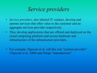 Cloud computing 15 cloud ecosystem value chain | PPTX