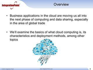 Understanding Cloud Computing & How Global Trade Management Solutions Work in the Cloud | PPTX