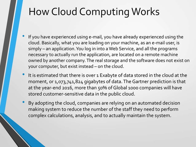 Cloud computing- Benefits,Future and Challenges | PPTX | Cloud ...