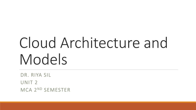 Cloud Architecture and Models: Cloud Reference Model Architecture Types ...