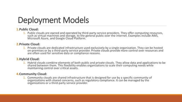 Cloud Architecture and Models: Cloud Reference Model Architecture Types ...