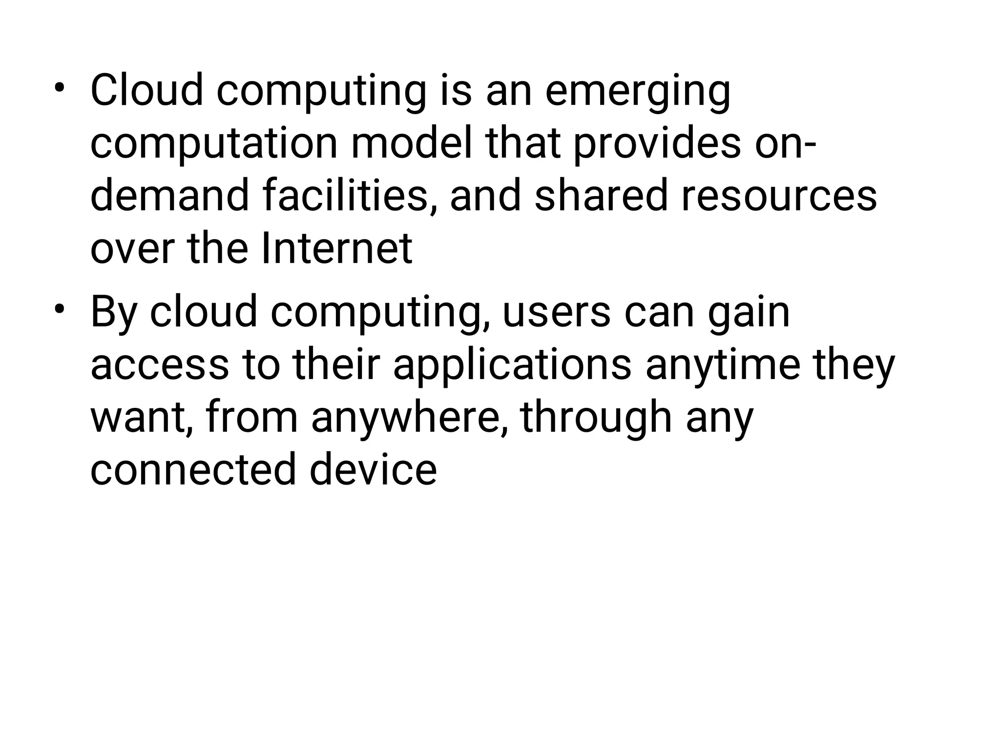 Cloud Computing, Cloud Architecture, Categories | PDF