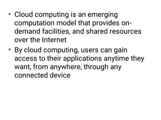Cloud Computing, Cloud Architecture, Categories | PDF