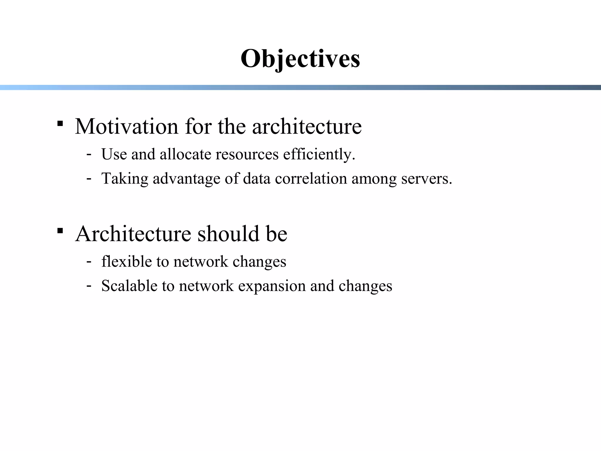A Distributed Virtual Architecture For Data Centers Ppt