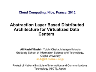 A distributed virtual architecture for data centers | PPT