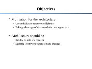 A distributed virtual architecture for data centers | PPT