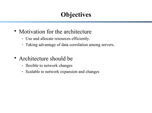 A distributed virtual architecture for data centers | PPT