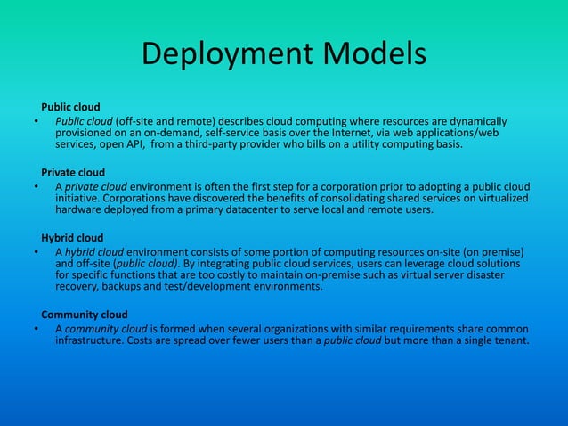 Cloud computing 8 cloud service models | PPTX | Cloud Computing | Internet