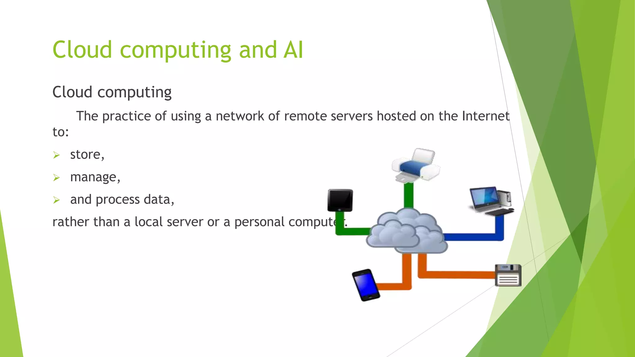 Cloud computing and artificial intelligence | PPTX