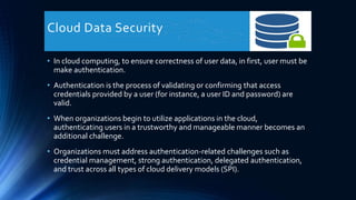Cloud computing and data security | PPTX