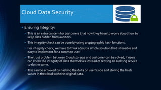 Cloud computing and data security | PPTX
