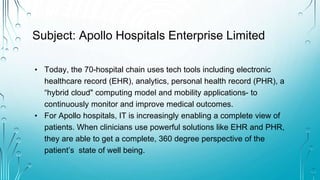 Cloud computing and healthcare services | PPTX