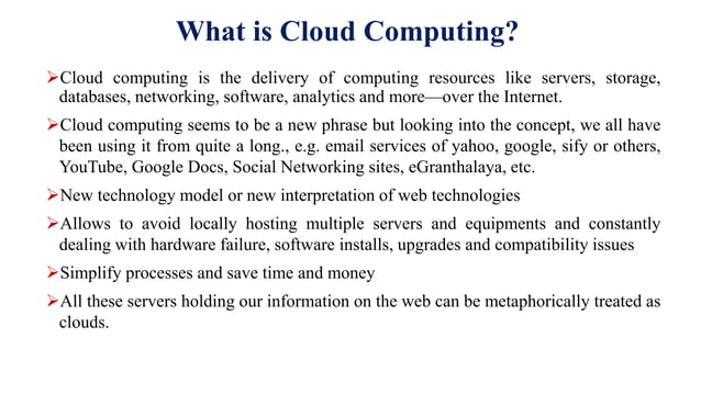 Cloud computing and its application in libraries | PDF | Cloud ...