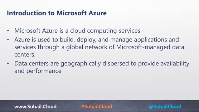 Cloud Computing and Microsoft Azure | PPTX | Cloud Computing | Internet