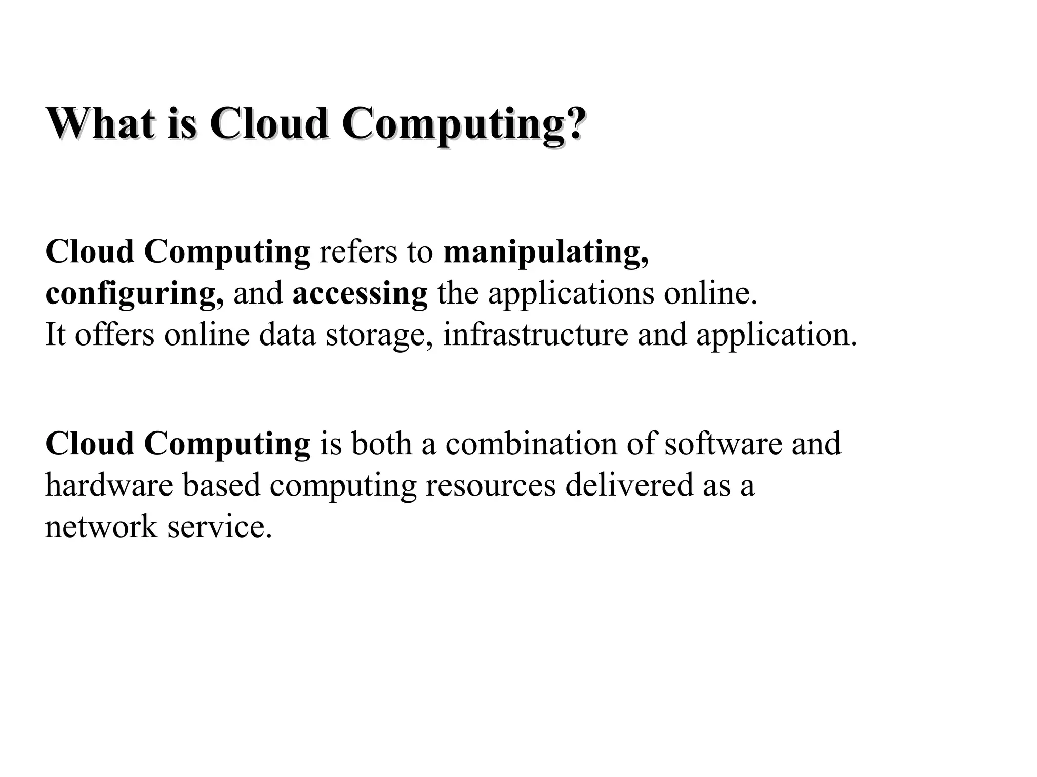 Cloud computing and service models | PPT