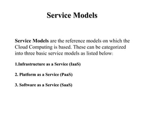 Cloud computing and service models | PPT