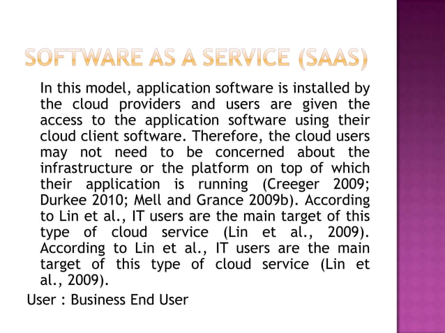 Cloud computing and SME | PPTX