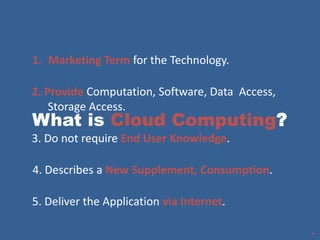 Cloud computing and utility computing | PPTX