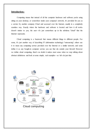 Cloud computing applicatio | PDF