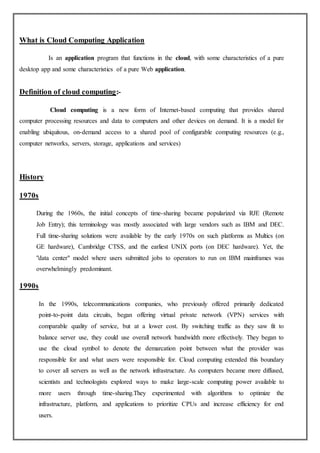 Cloud computing applicatio | PDF