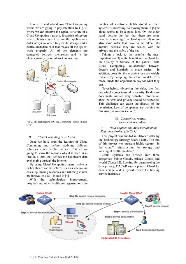 Cloud computing applications for e health | PDF
