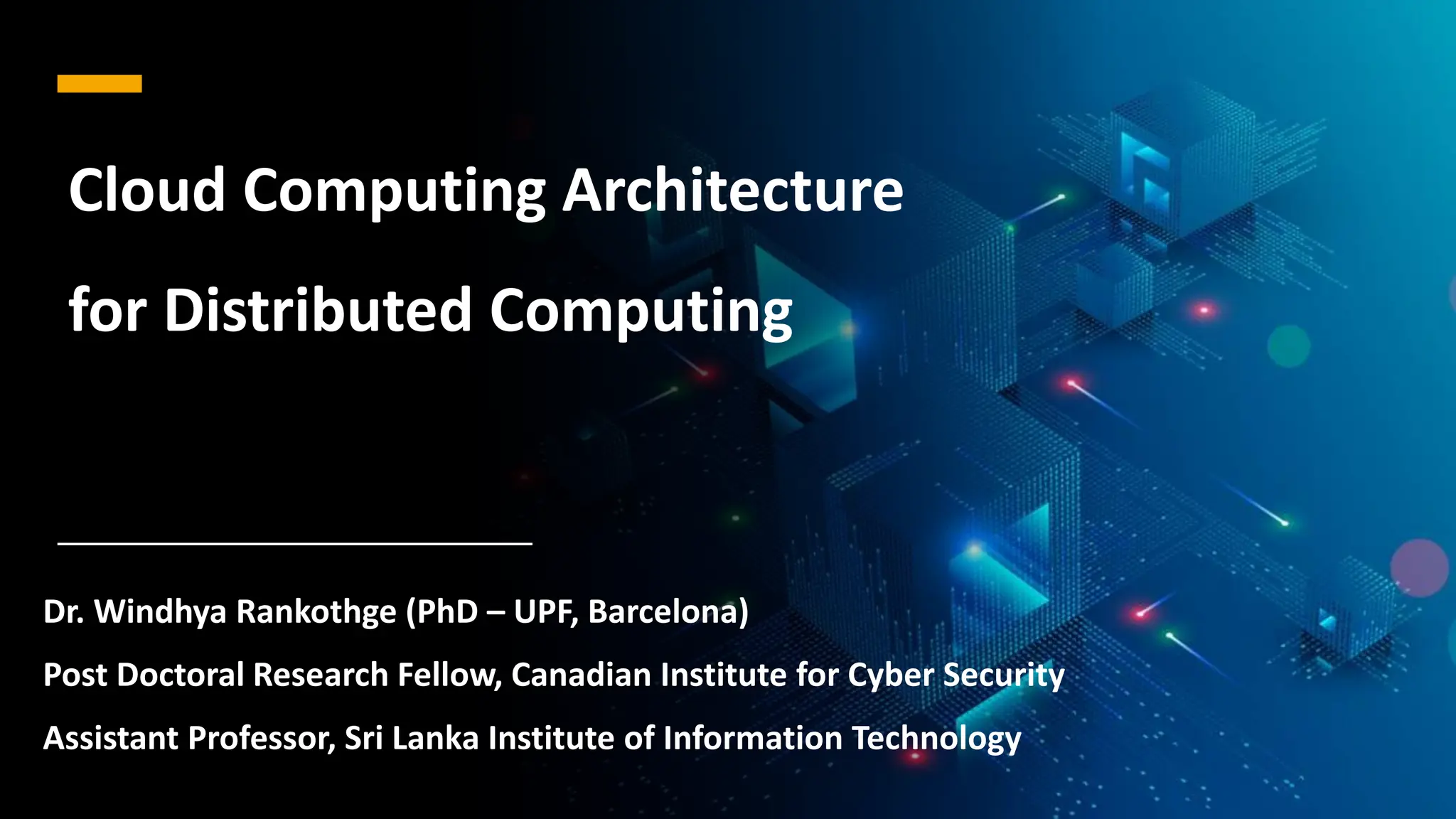Cloud Computing Architecture For Distributed Computingpptx