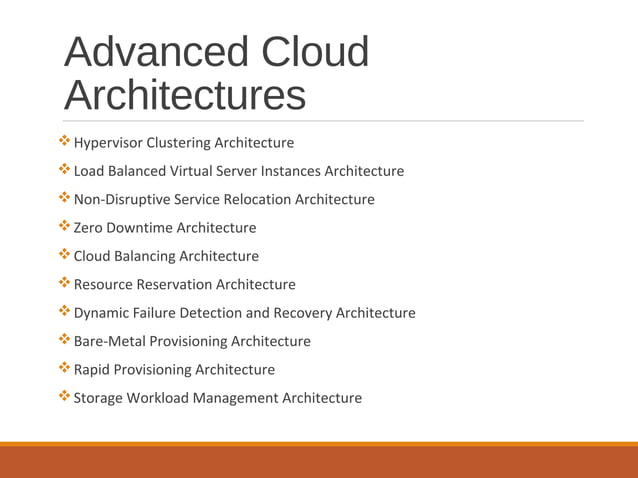 Cloud Computing Architectures Ppt