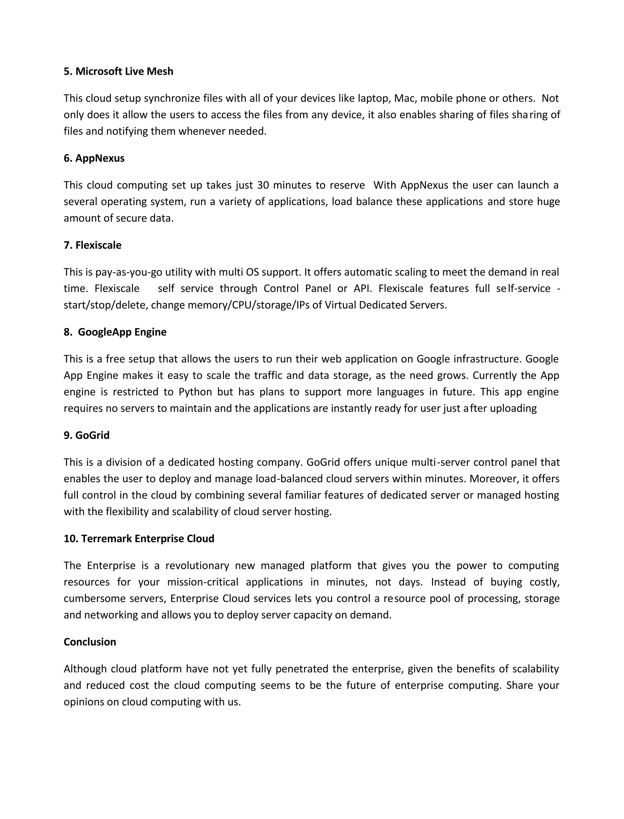 Cloud Computing At A Glance | PDF