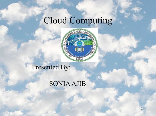 Cloud computing basic ppt | PPT