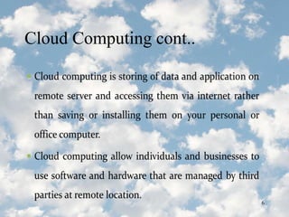 Cloud computing basic ppt | PPT