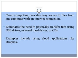 The Fundamentals and Essentials of Cloud Computing. | PPTX