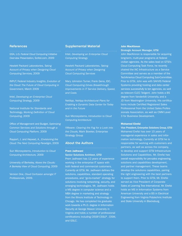 Cloud Computing Building A Framework For Successful Transition Gtsi | PDF