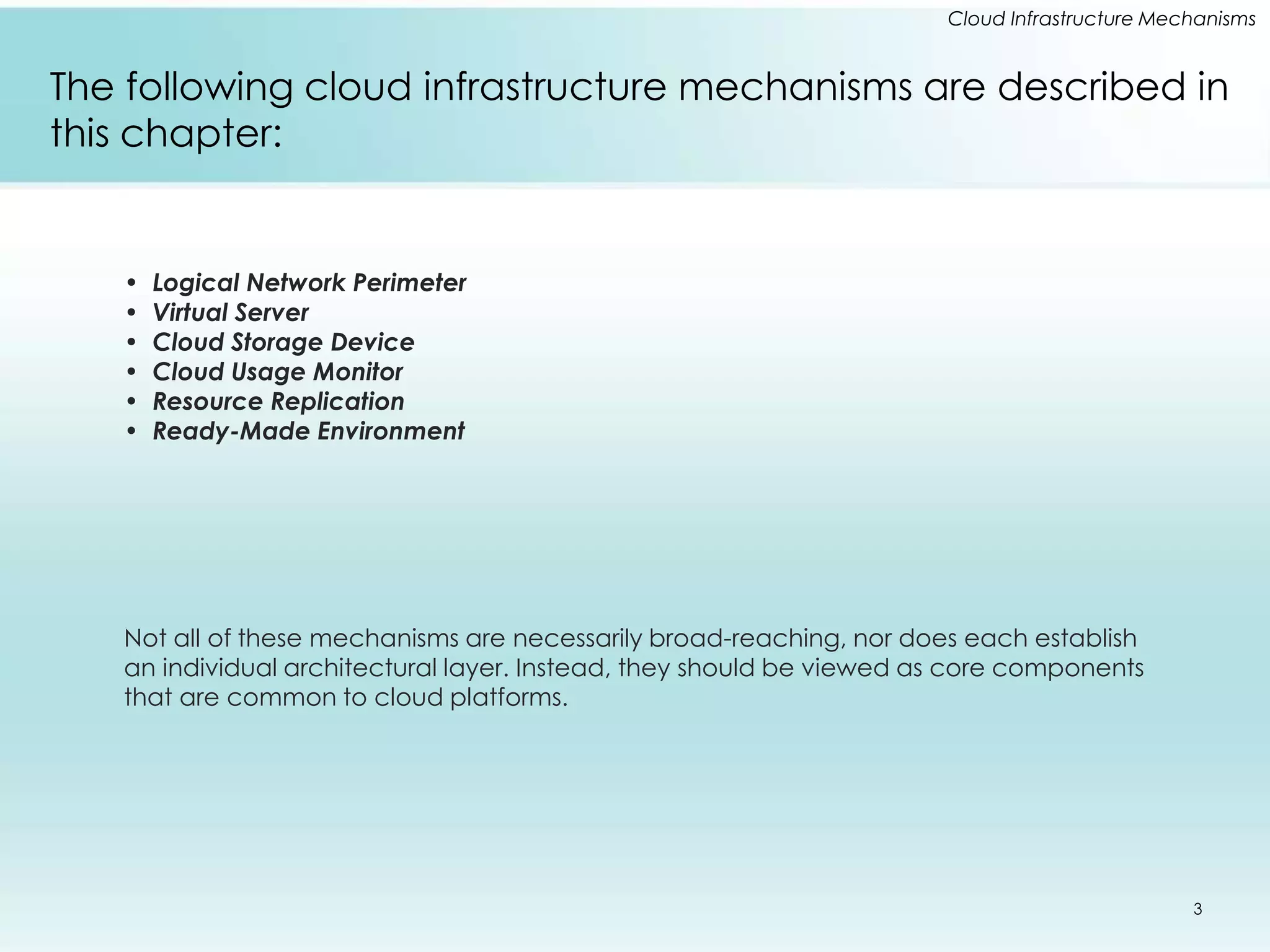 Cloud Infrastructure Mechanisms | PPTX