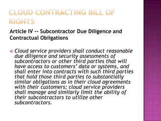 Cloud computing contracts | PPT